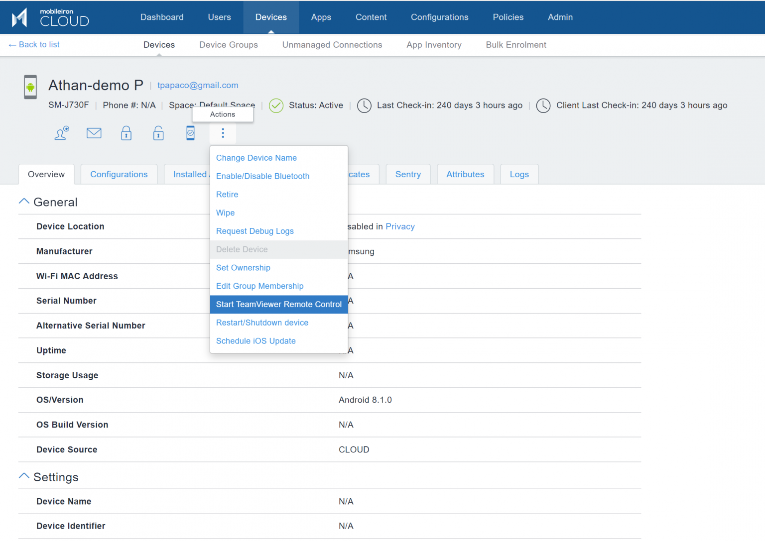 TeamViewer Integration for MobileIron