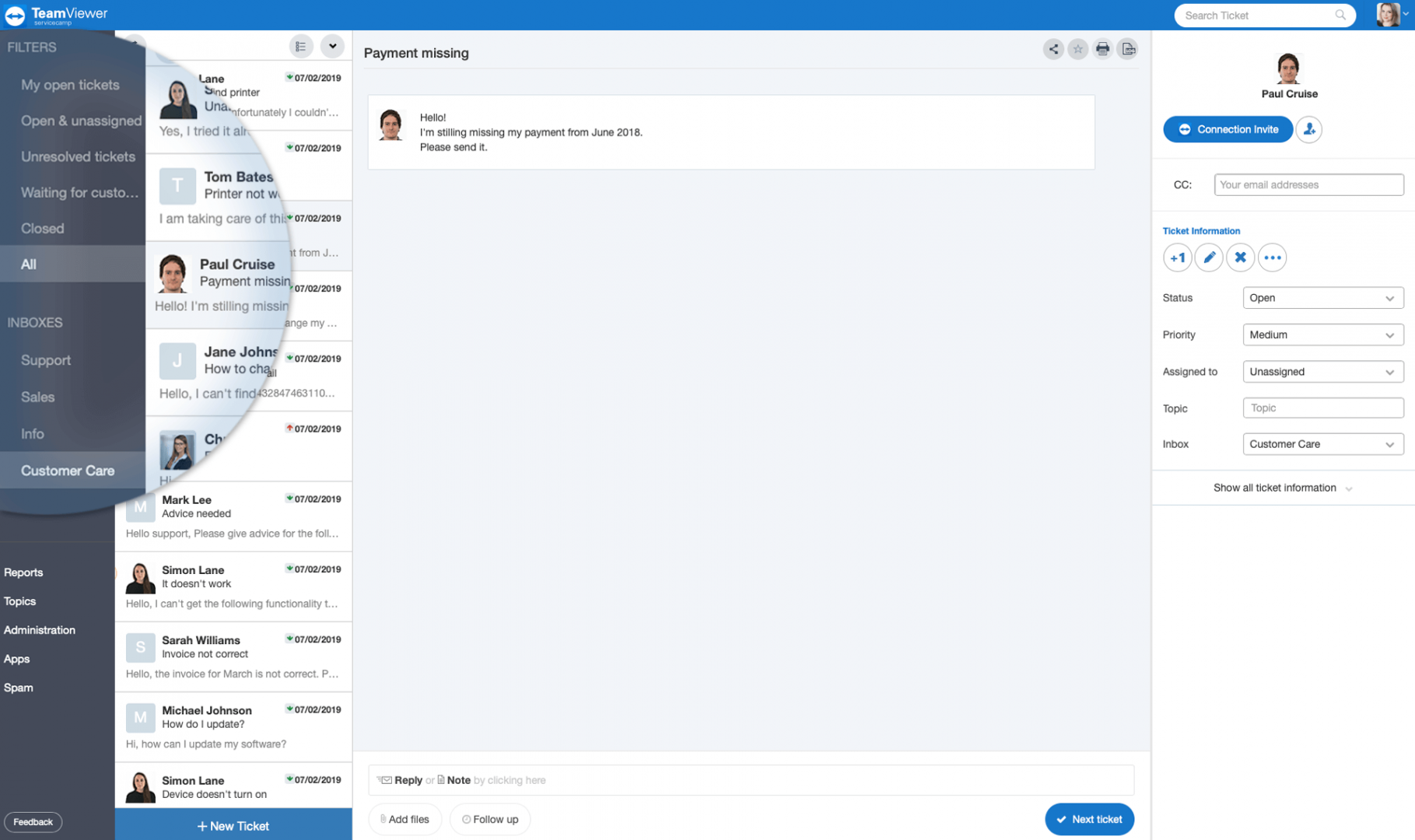 The All-In-One Service Desk Solution: servicecamp by TeamViewer